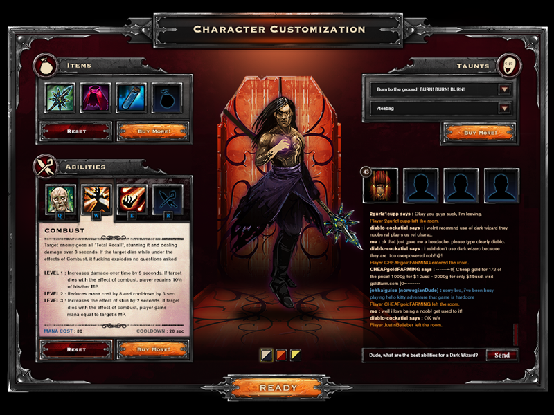 Battle Arena UI by Jared Katamani on Dribbble