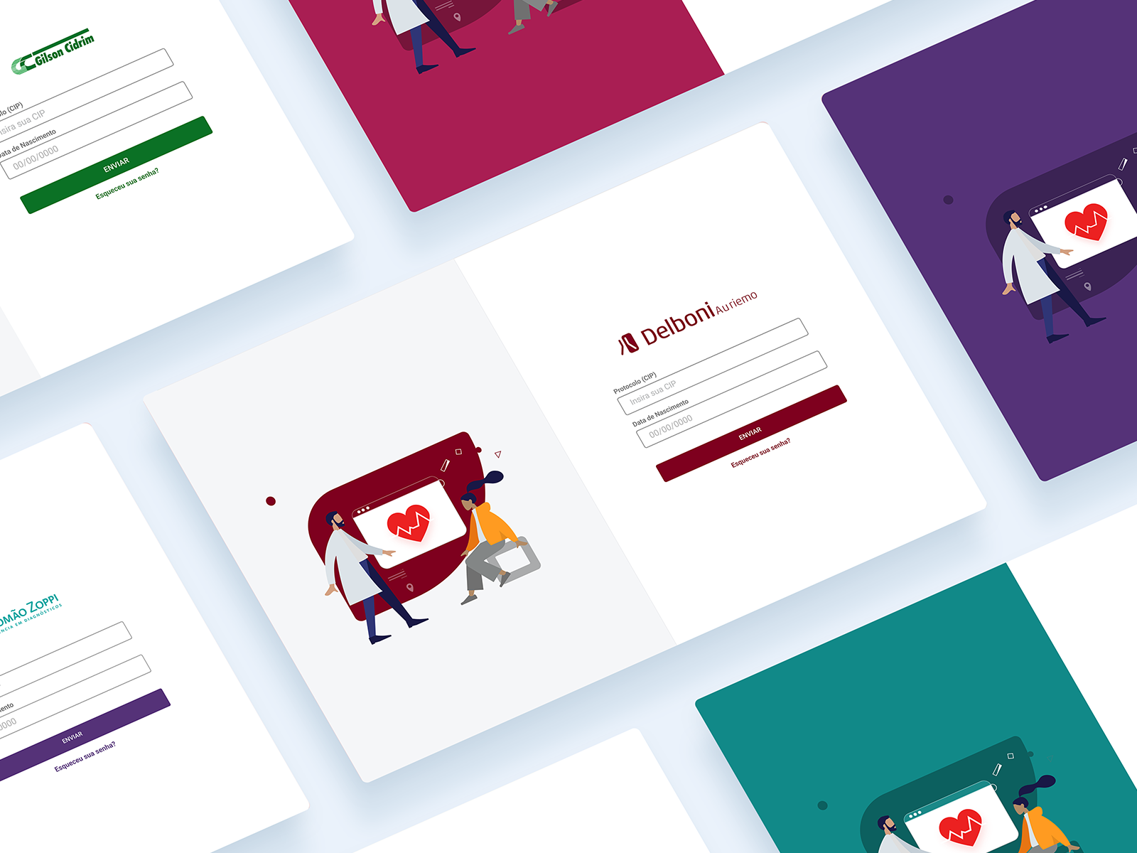 Healthboard @ Login screen by Nathalia Garcia on Dribbble