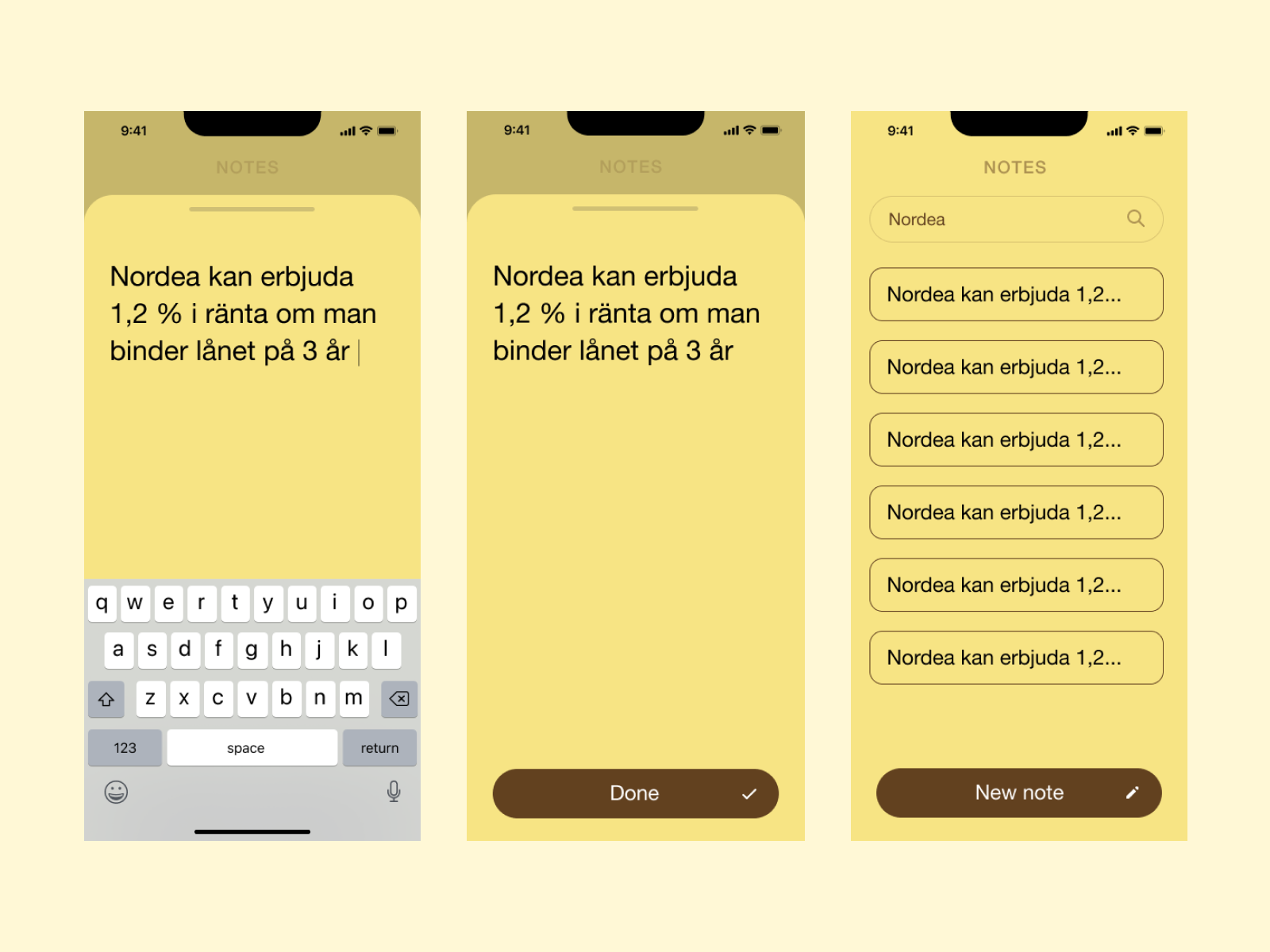 Notes App Mockup by Albin Groen on Dribbble