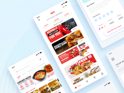 Restaurant app design by MD RUBEL RANA on Dribbble