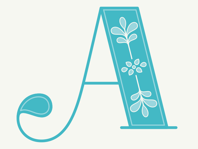 Drop Cap A by Amy Chea on Dribbble