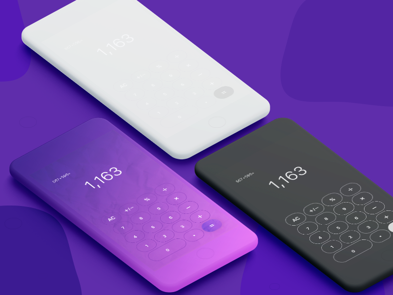 Calculator Interface by Manu Singh on Dribbble