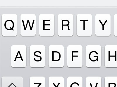 iOS Keyboard by Matt Zanchelli on Dribbble
