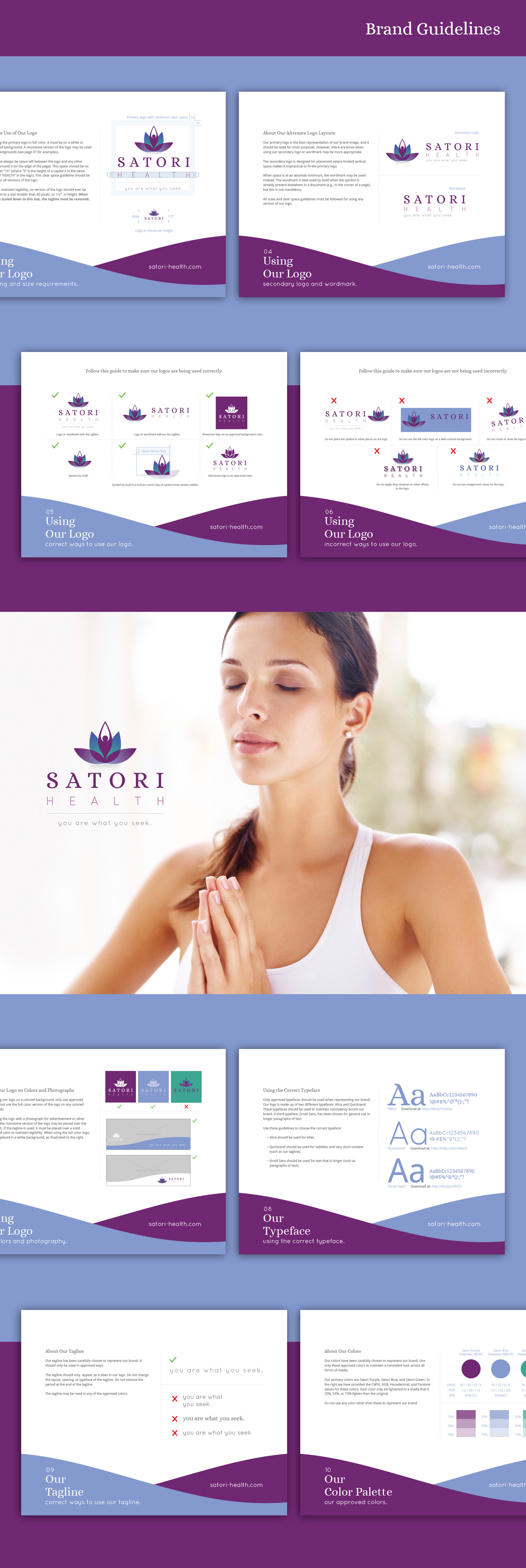 Satori Health Brand Guidelines by Elvis Camarena on Dribbble