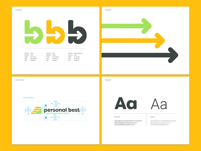 Personal Best Style Guide Pages by Elvis Camarena on Dribbble