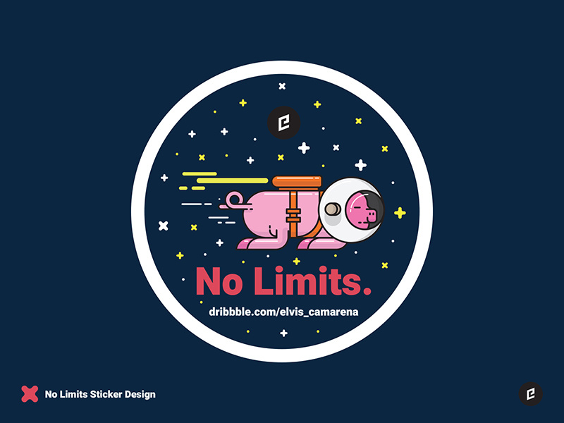 No Limits Sticker by Elvis Camarena on Dribbble
