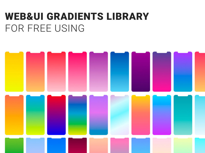 70 Free Figma Gradients by Creativetacos on Dribbble