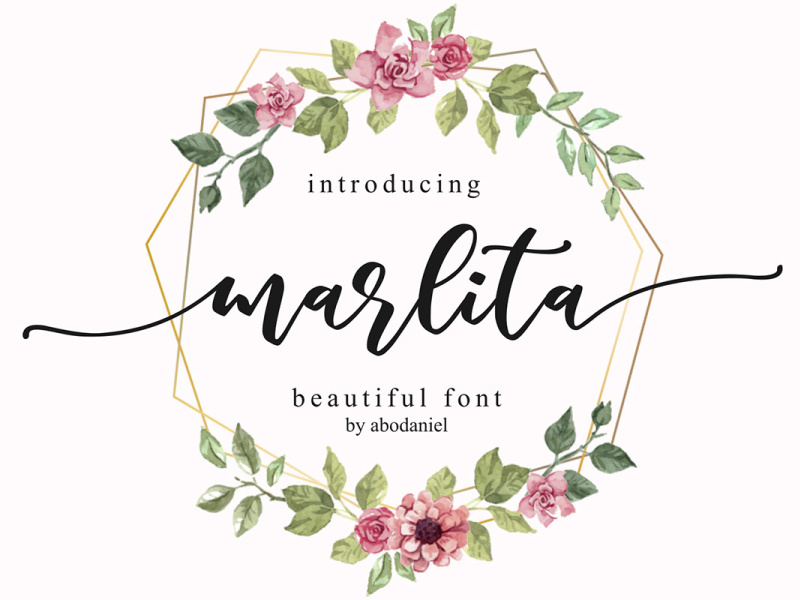 Free Marlita Calligraphy Font by Creativetacos on Dribbble
