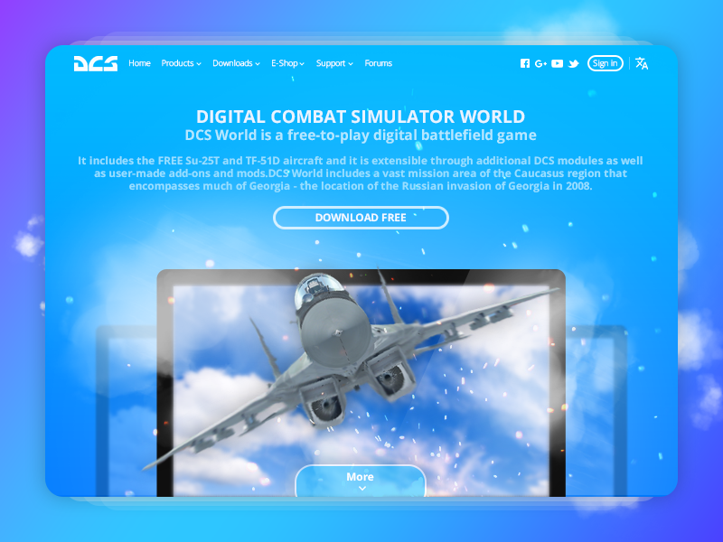 DCS Landing Site by Michael Gorpinich on Dribbble