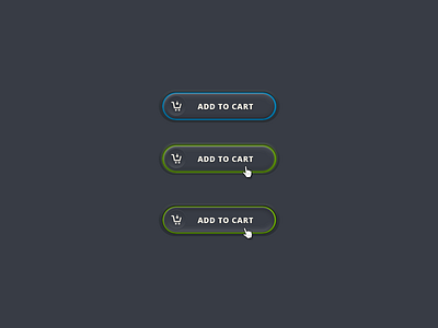 Button Add To Cart by 🦄 Dragos on Dribbble