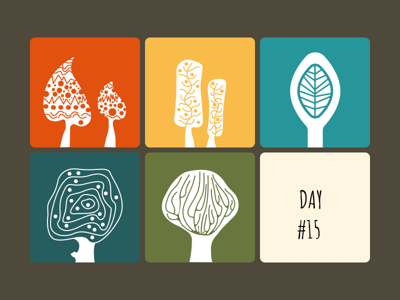 Tree Pictogram Challenge Day 15 by 🦄 Dragos on Dribbble