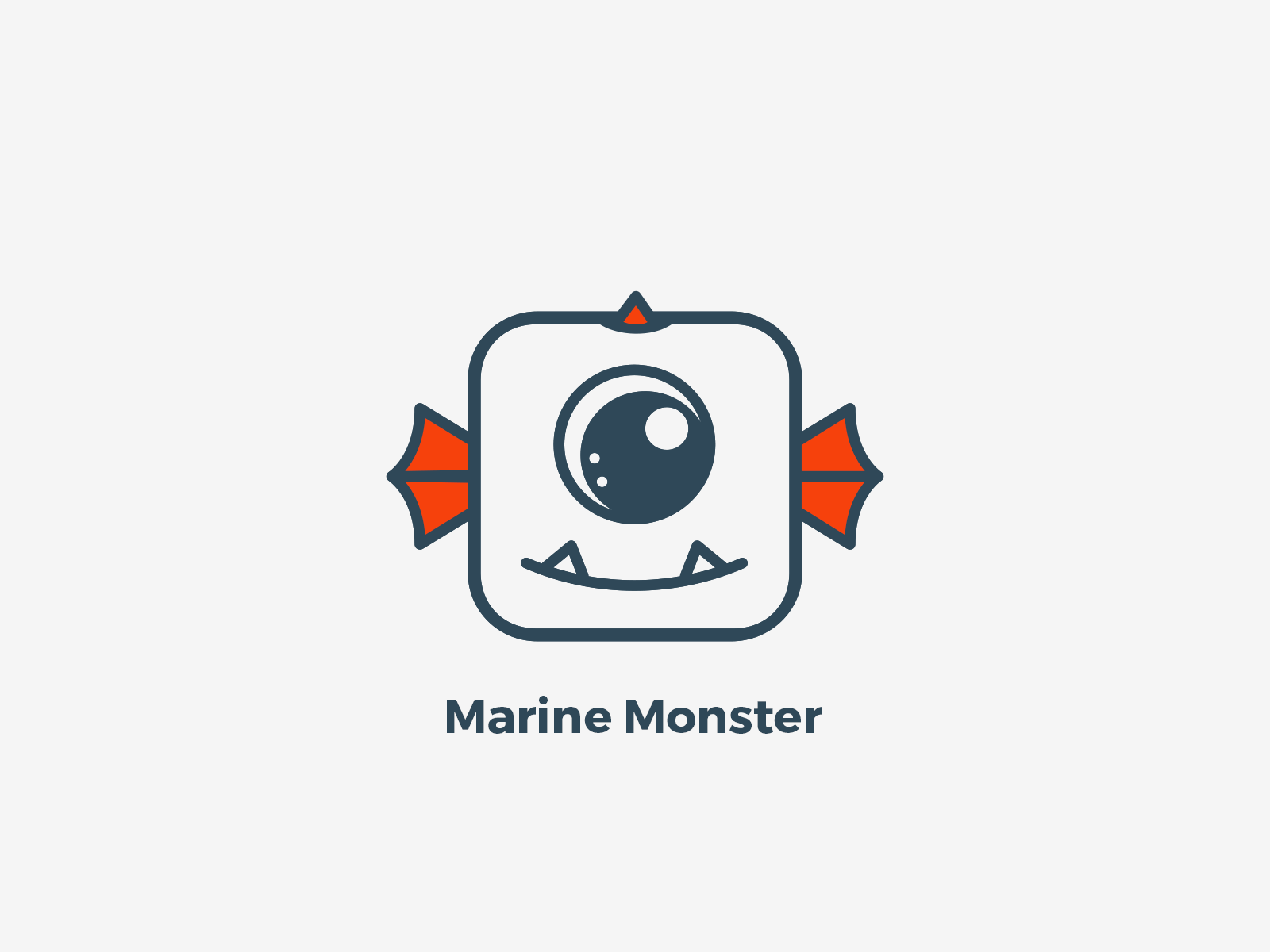 Logo - Marine Monster by 🦄 Dragos on Dribbble