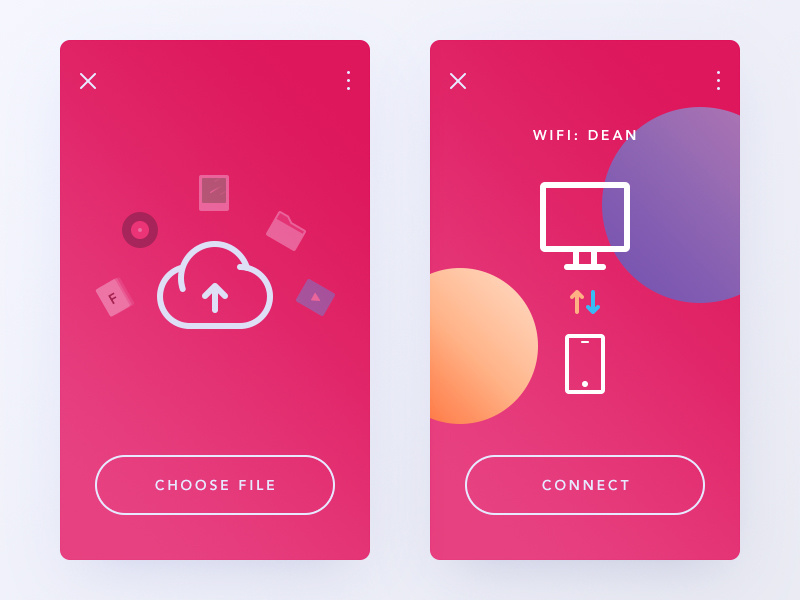 Upload, synchronization ui kit by MohammedRiyati on Dribbble