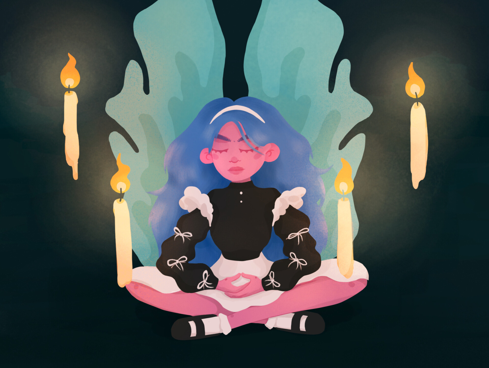 meditating fairy by Christina on Dribbble
