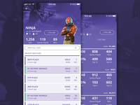 Fortnite Stats - User Profile by Mac Reddin on Dribbble
