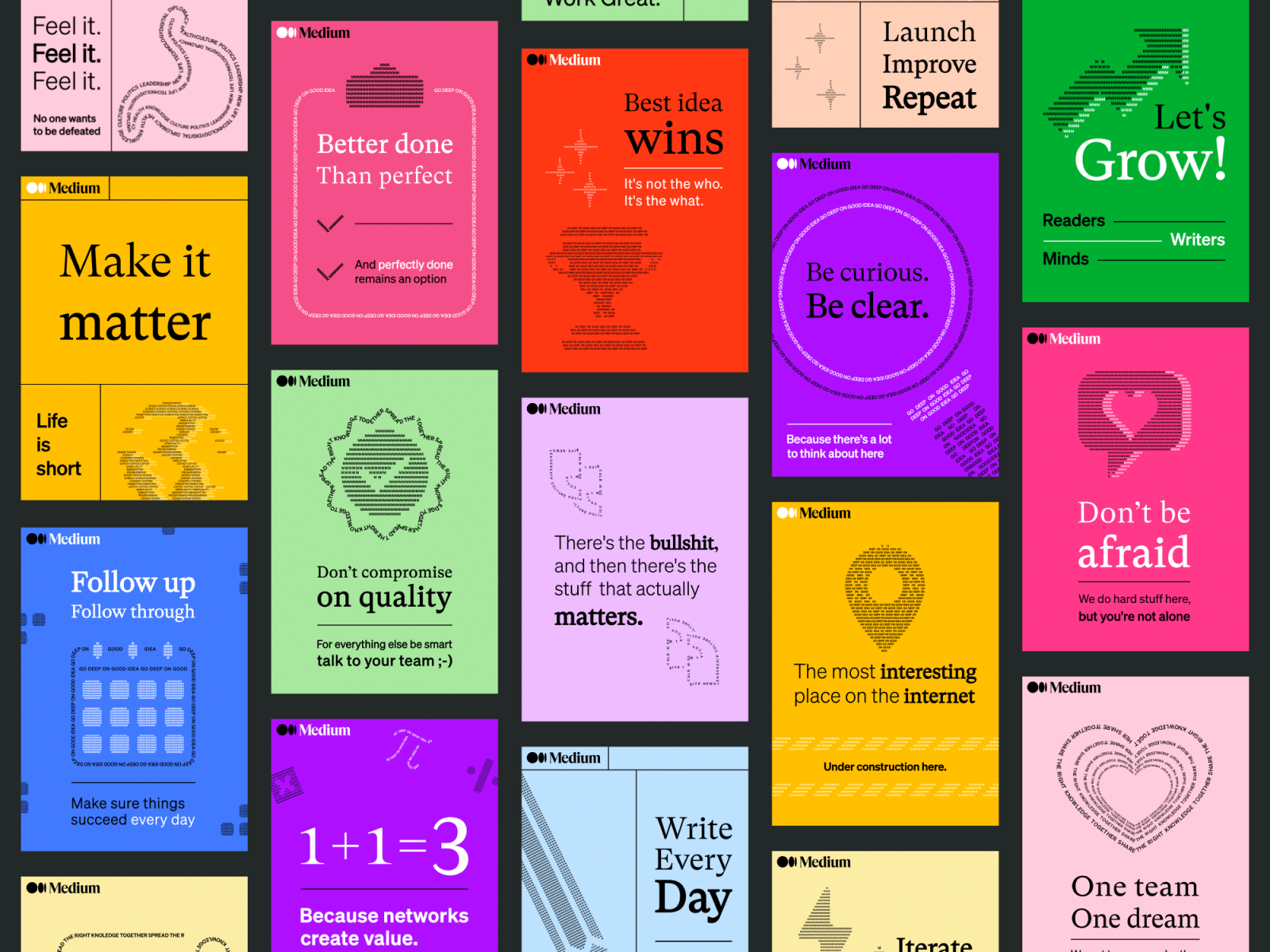 Medium posters by Liberith on Dribbble