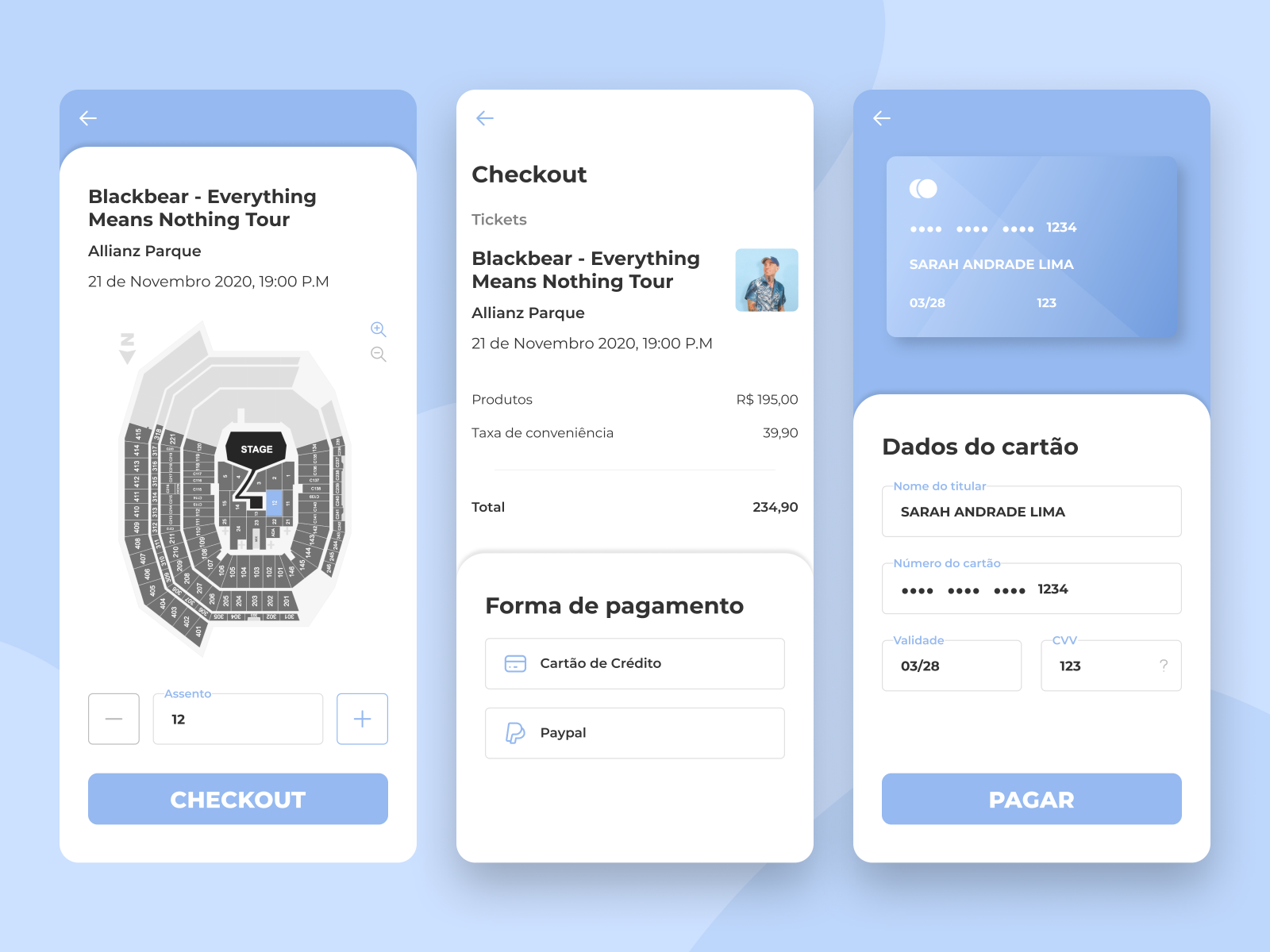Daily UI 002 :: Checkout by Rafaela Miranda on Dribbble
