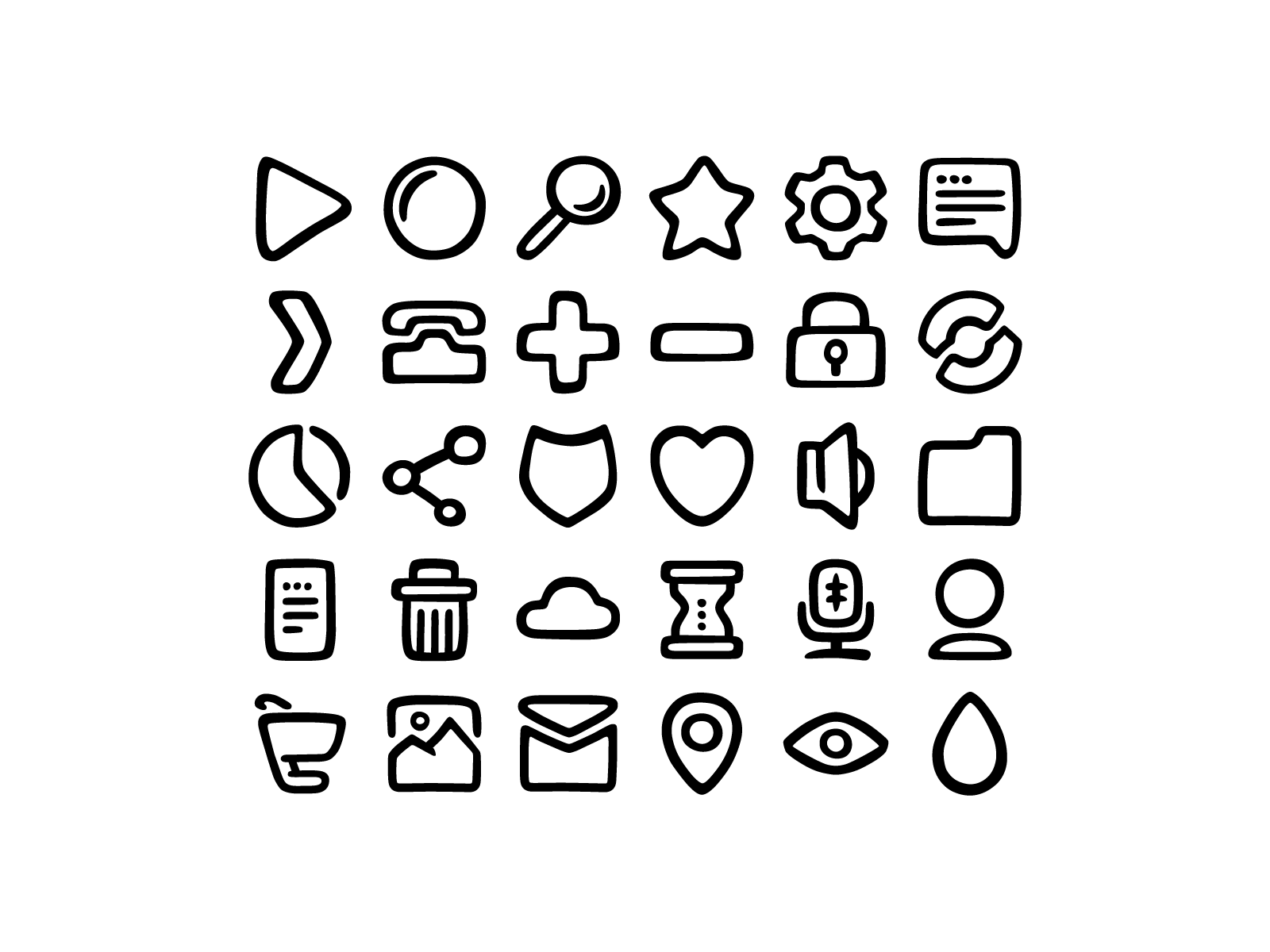 Basic Icons by Tim R on Dribbble