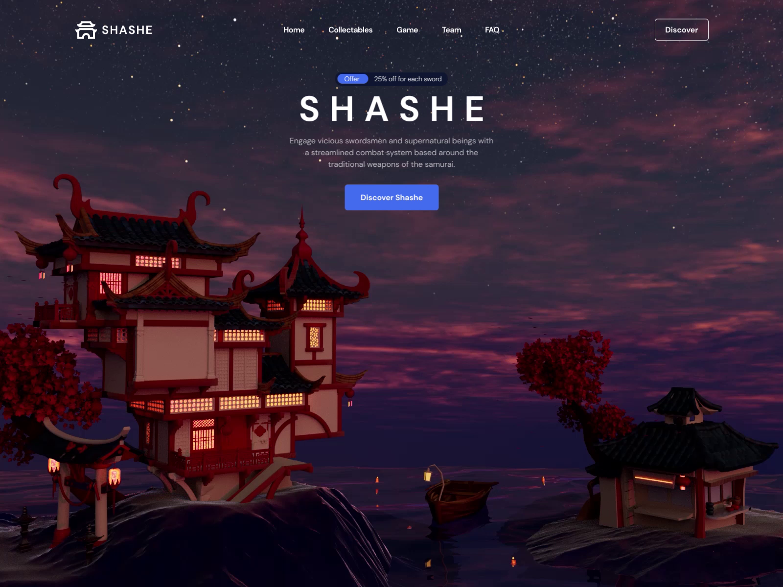 Shashe Web Landing Page With 3D Model&Animation by Burak Karakaya for ...