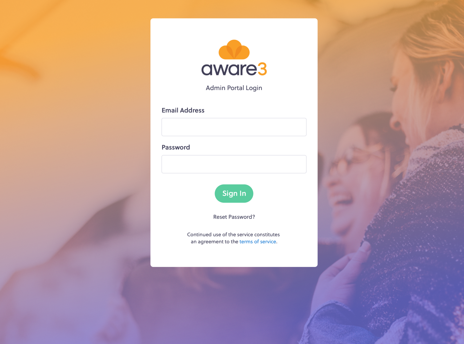 Sign In Page by Holly Taylor for aware3 on Dribbble