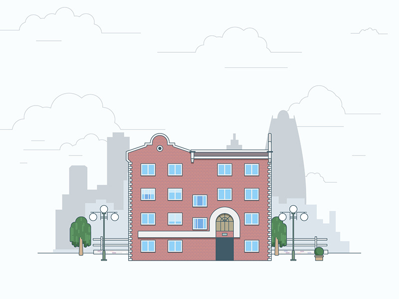 Red House by ZhengXueyuan on Dribbble