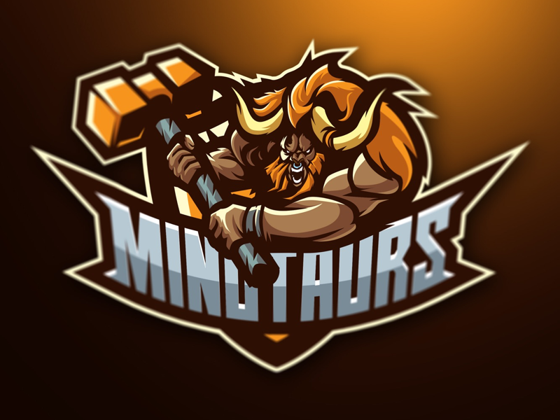 Minotaurs gaming team by spaceship creativelab on Dribbble