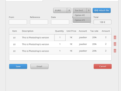 Tab & Table by João Borges on Dribbble