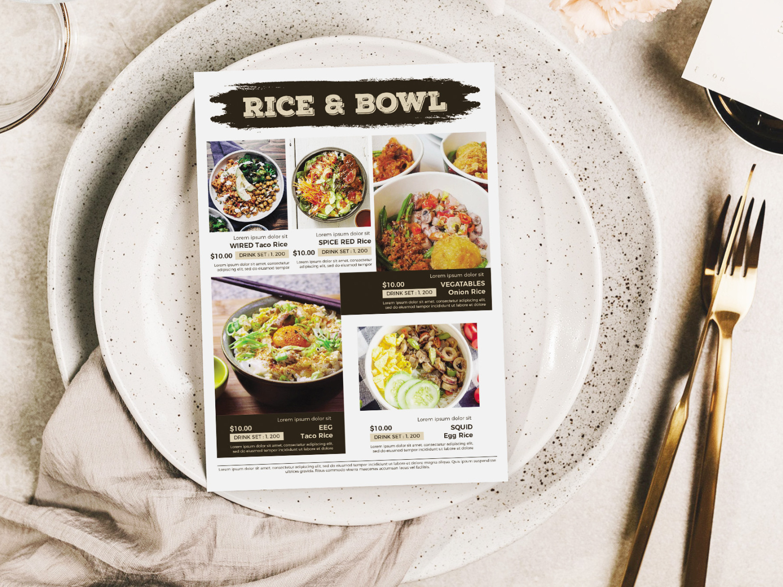 Printable Food Menu Template by Muhammad irvan on Dribbble