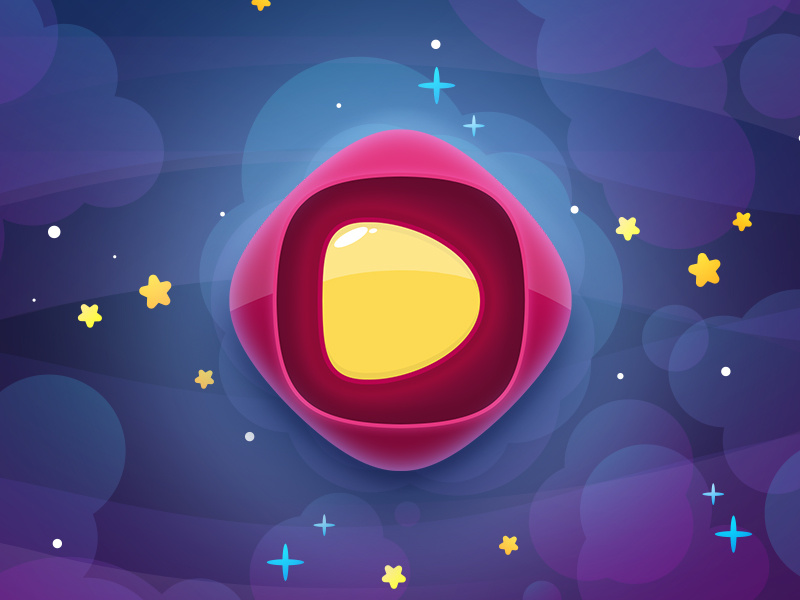 Space Game Button by Yusuf Boyraz on Dribbble