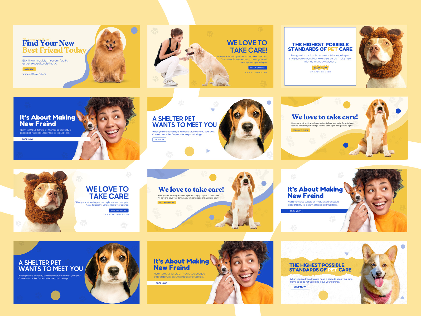 Pet's Web Banner | Shopify Banner | Pet's Project by shakil mia on Dribbble