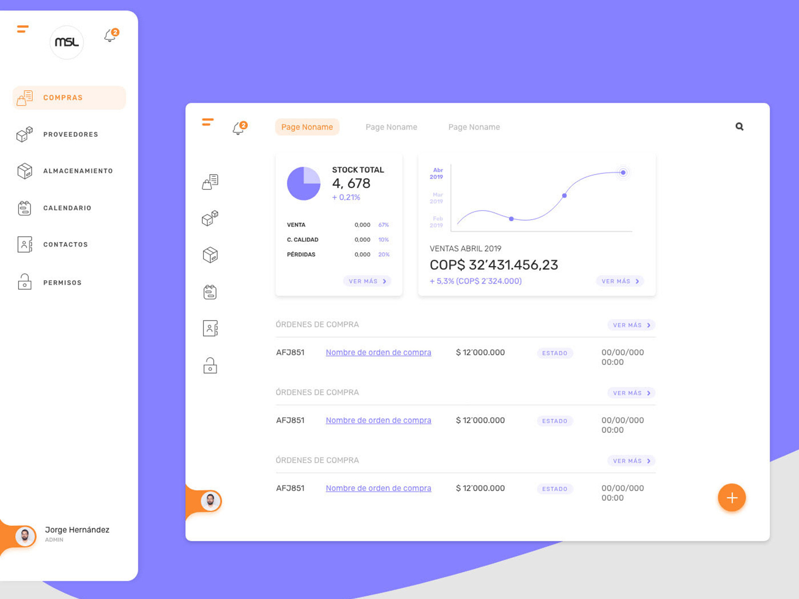 Inventory manager - Web App by Miguel Balcázar on Dribbble