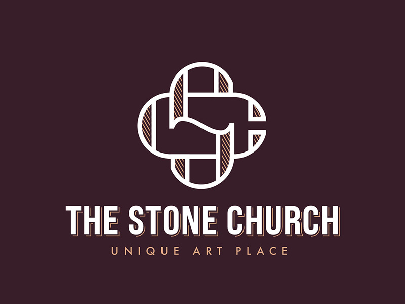 The Stone Church Monogram by Pixelin Studio on Dribbble