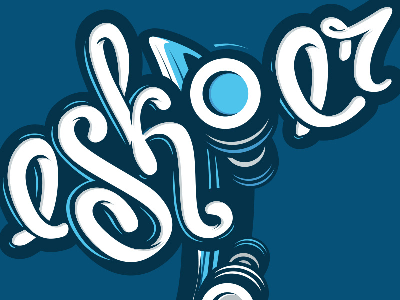 Esk8er Logo lettering by Pixelin Studio on Dribbble