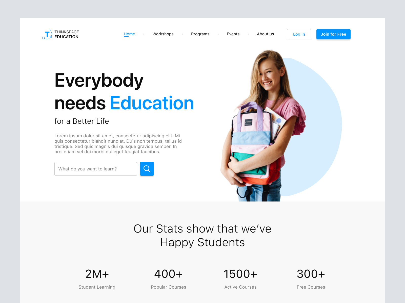 ThinkSpace Education - Learning Website by Jay on Dribbble