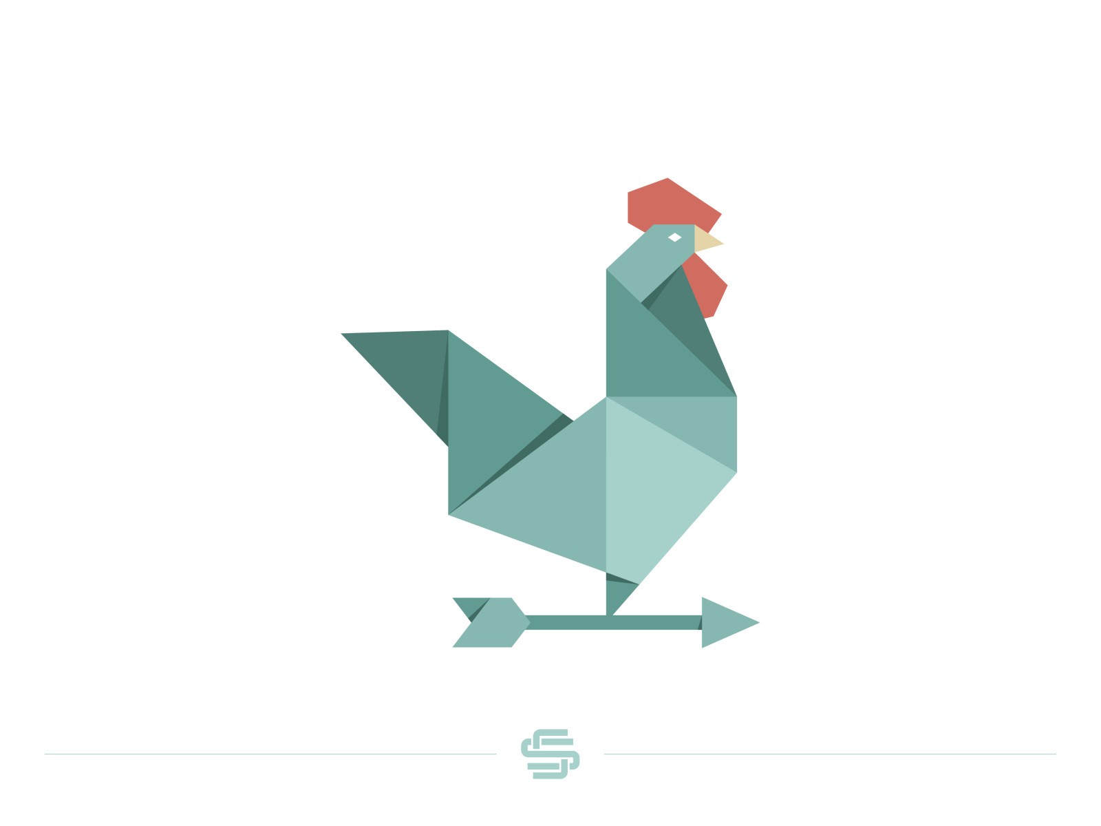 Dribbble - PaperCraft Rooster.png by Sedat Sevinc