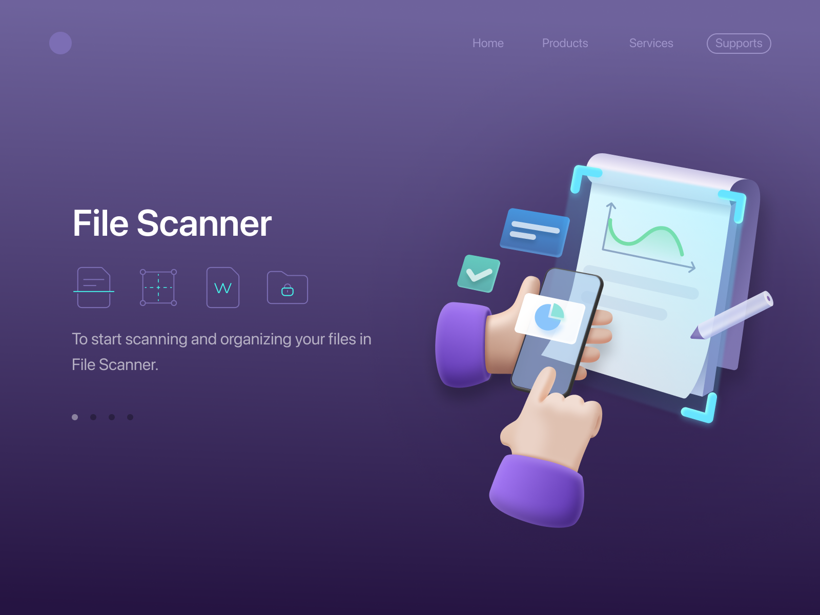 File Scanner by Fan on Dribbble