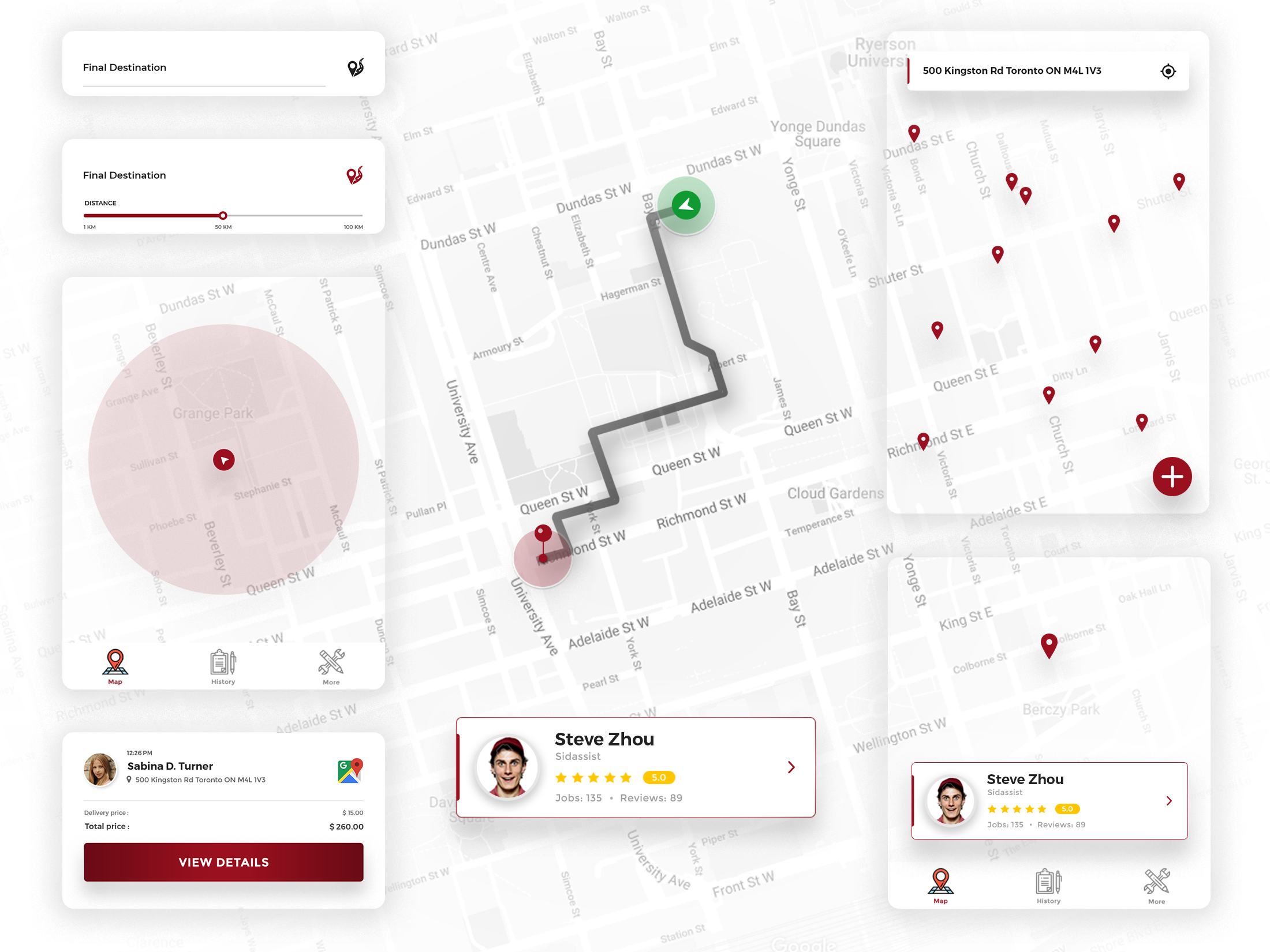 On demand App by iQlance Solutions on Dribbble