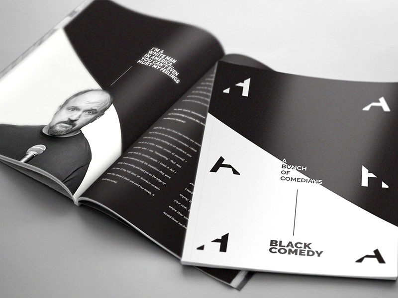 Black Comedy Magazine by Konstantine Ross on Dribbble