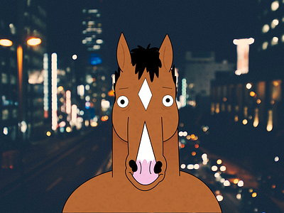 Bojack Horseman is in town by Nicolas Quod on Dribbble
