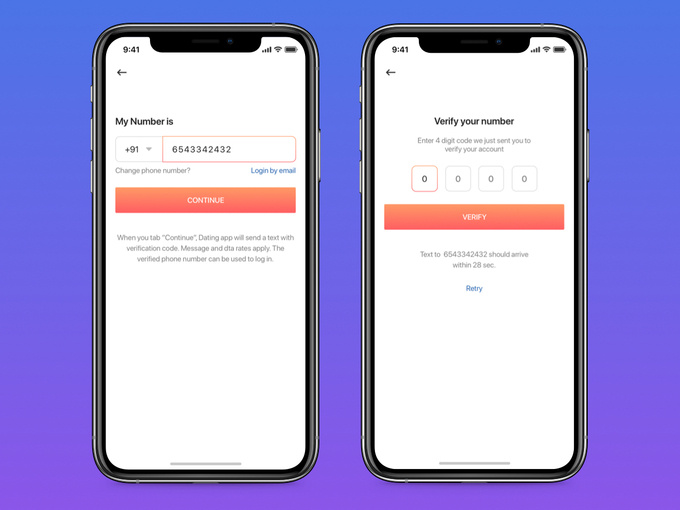 Login & OTP Screen by Shrihari Kulkarni on Dribbble