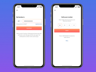 Login & OTP Screen by Shrihari Kulkarni on Dribbble