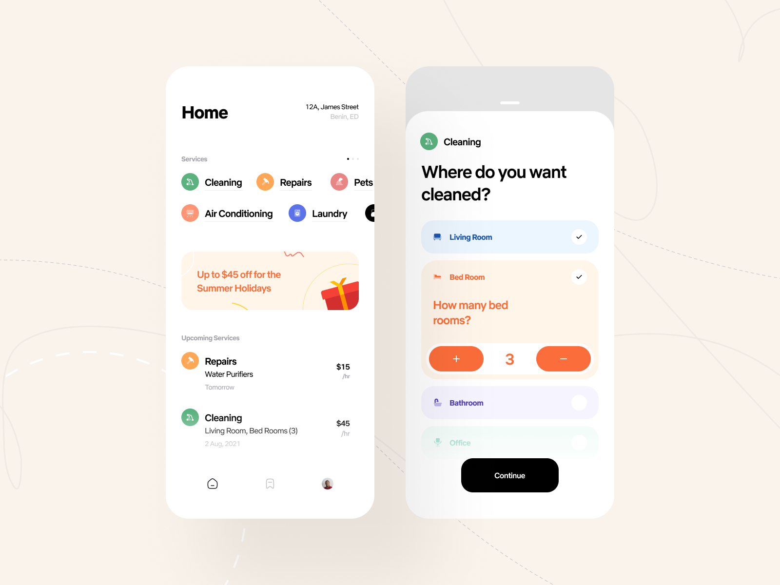 Home Services Mobile App by Emmanuel Ikechukwu for New Monday on Dribbble