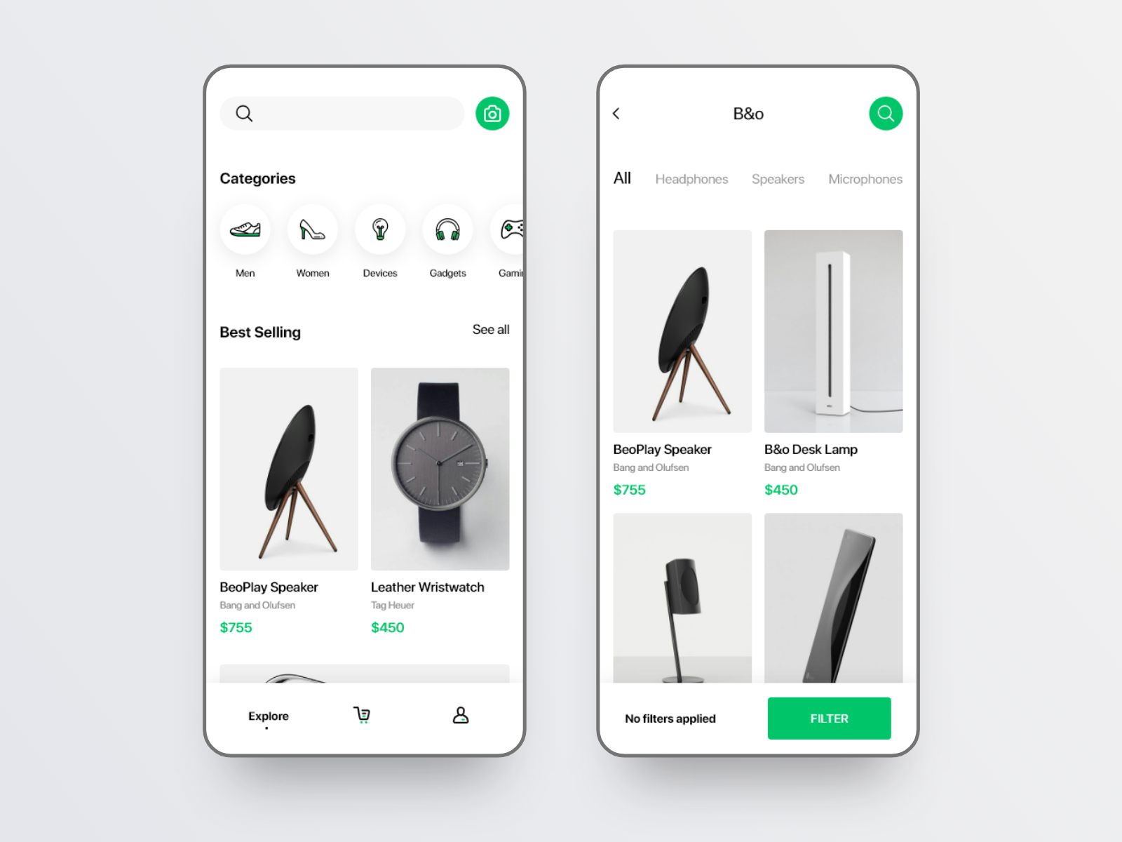 Explore Screen for shopping app UI kit by Emmanuel Ikechukwu on Dribbble