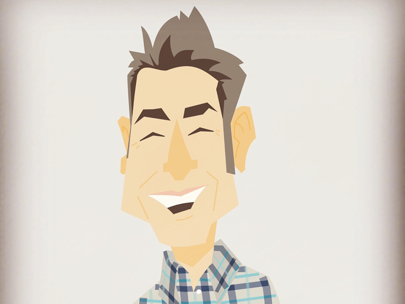 Jon Acuff illustration by aaron tinsley on Dribbble