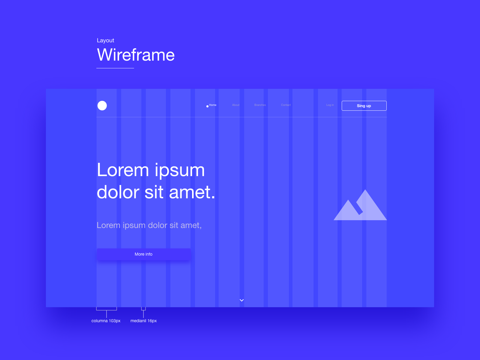 Wireframe responsive grid by Josue on Dribbble