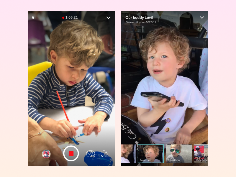 Capture and Reels screens by Air on Dribbble