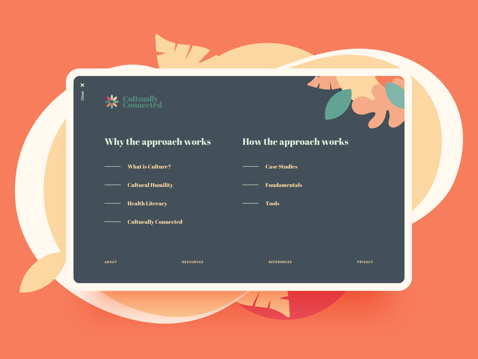 Culturally Connected Menu by Tibor Tovt for The Digital Panda on Dribbble