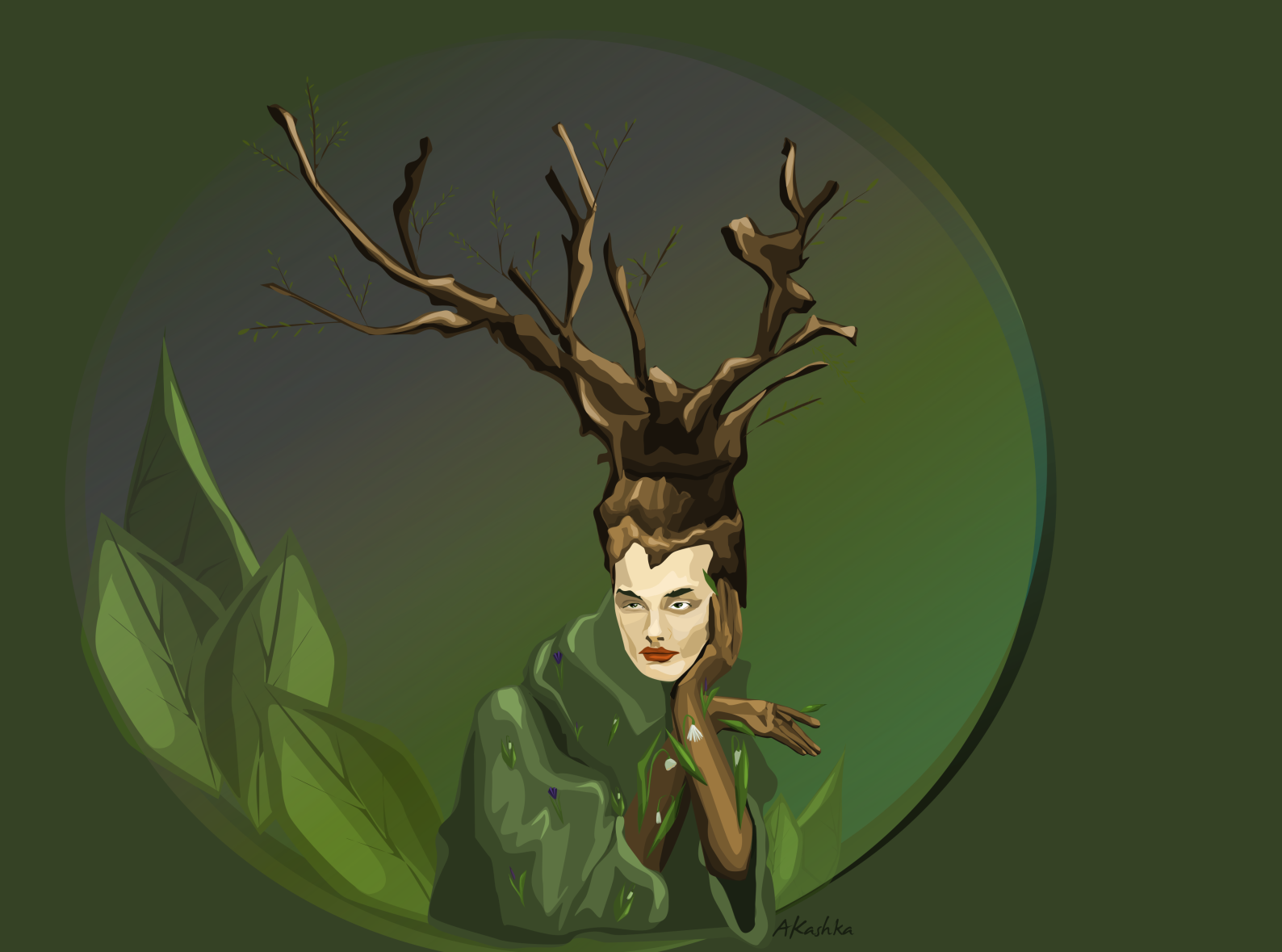 Treegirl by Anna on Dribbble