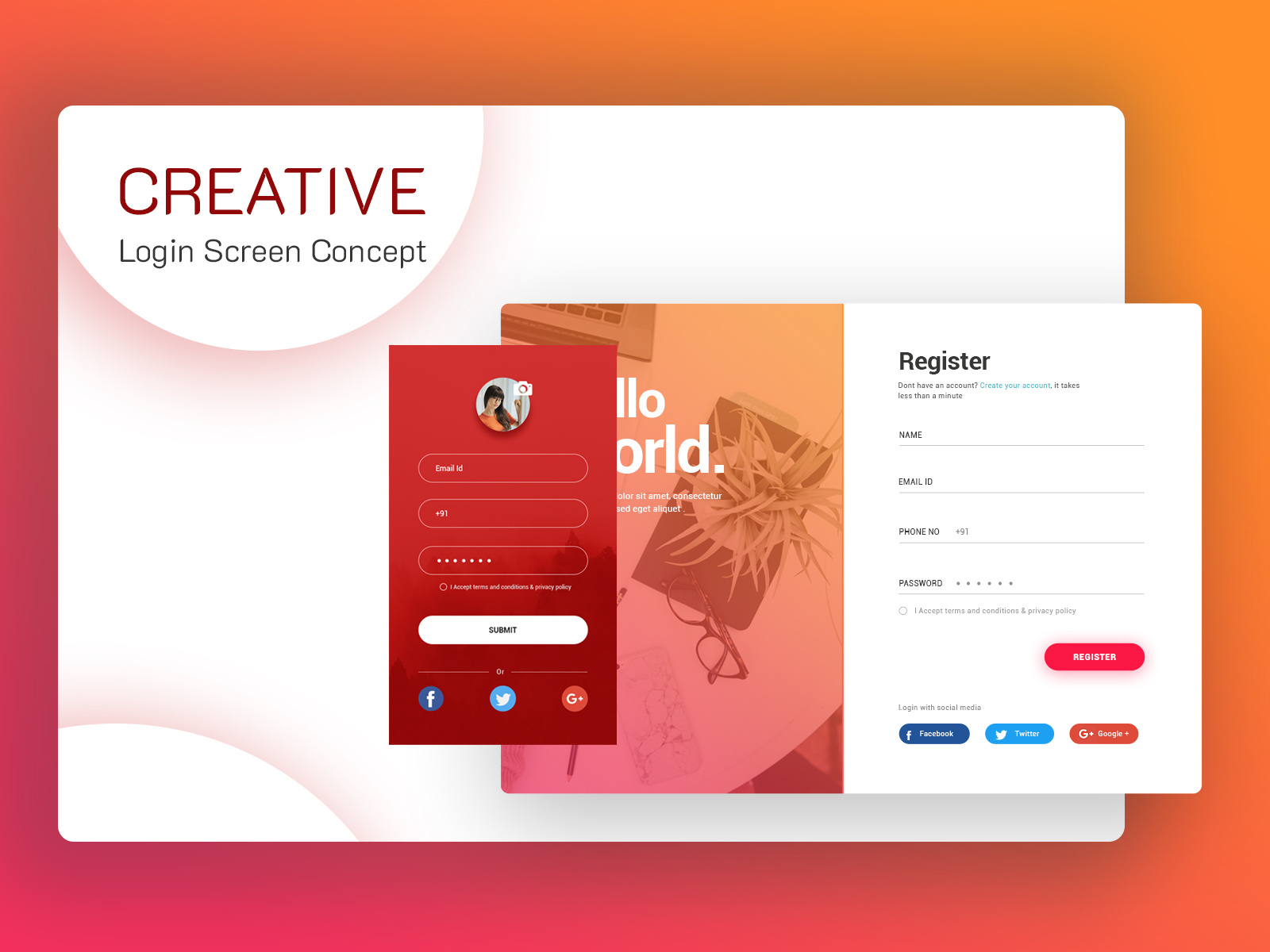 Creative Login Page Design