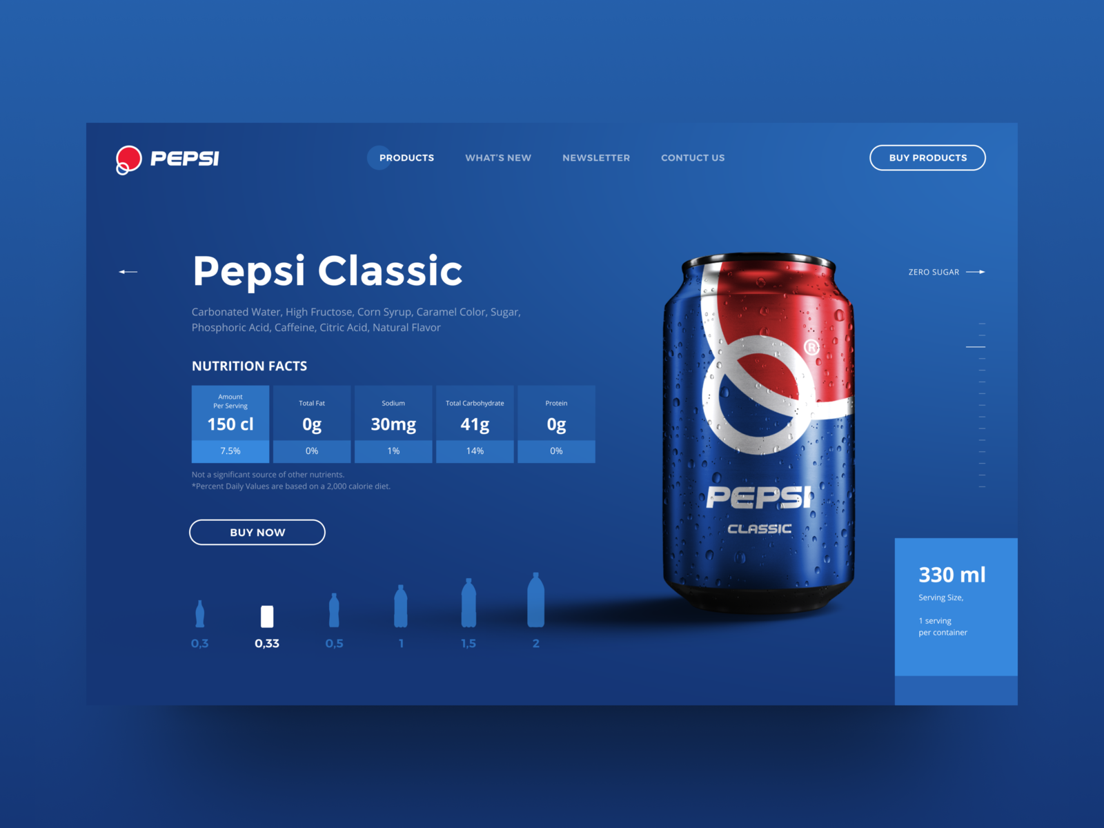 Pepsi Web-site UI Design Concept by Anton Suprunenko 🇺🇦 on Dribbble